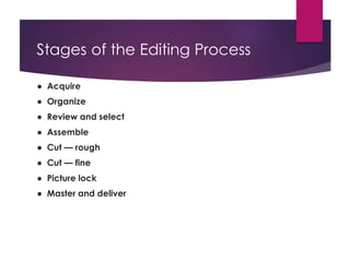 Video editing 01 | PPT