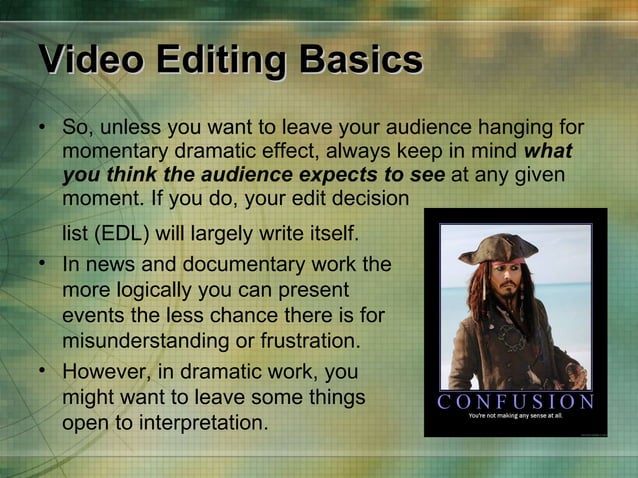Video Editing Basics | PPT