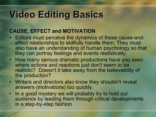 Video Editing Basics | PPT