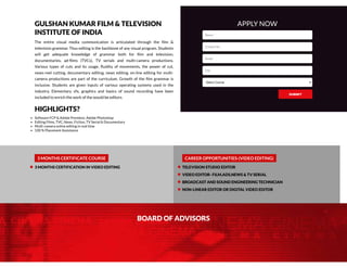 Best Certificate in Video Editing & Sound Recording in Delhi NCR | PDF
