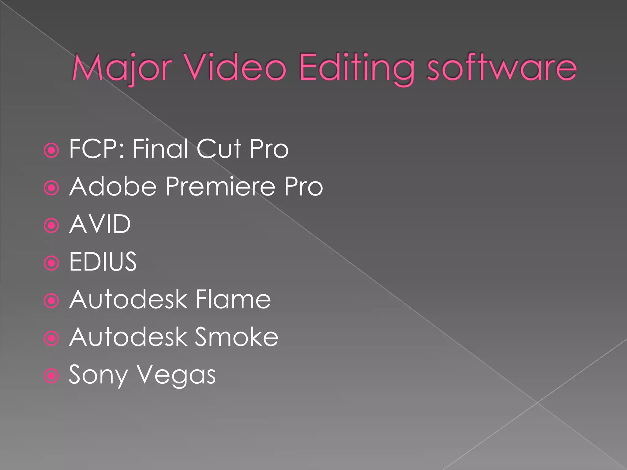 Video editing - Introduction | PPTX