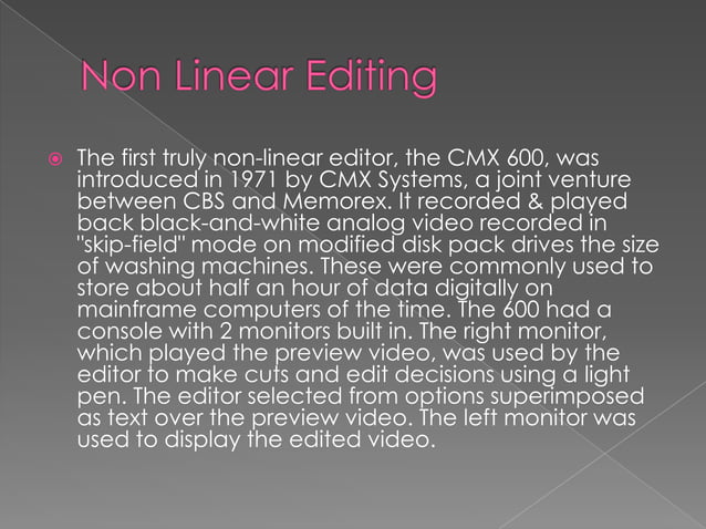 Video editing - Introduction | PPTX | Digital Audio | Computer Software ...