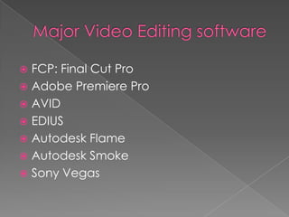 Video editing - Introduction | PPTX
