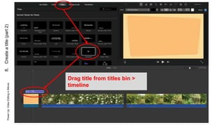 Video editing in iMovie | PPTX