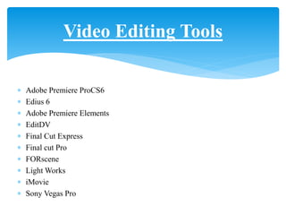 Video Editing PPT | PPTX