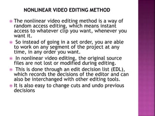 Video editing systems and their components | PPTX