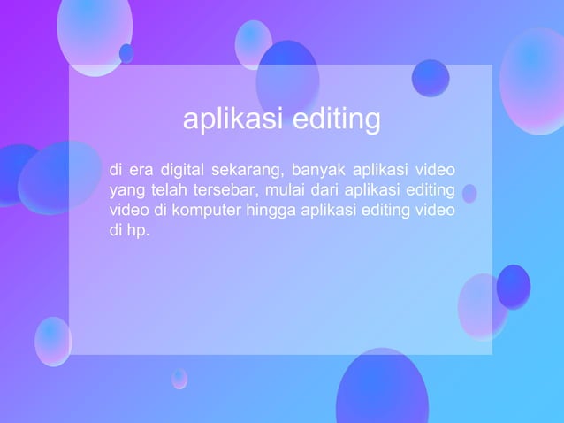 video editing tutorial untuk siswa smp kelas 8 | PPT video editing tutorial untuk siswa smp kelas 8 | PPT
