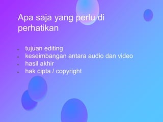 video editing tutorial untuk siswa smp kelas 8 | PPTX