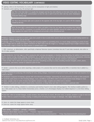 Video Editing Vocabulary | PDF