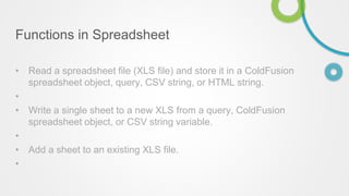 Video Embedding and Microsoft Document Integration in ColdFusion | PPT