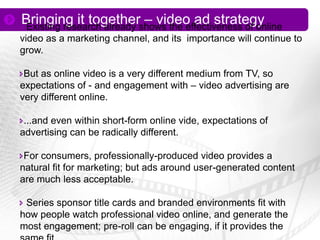 Y!CA Video Evolution Research | PPT