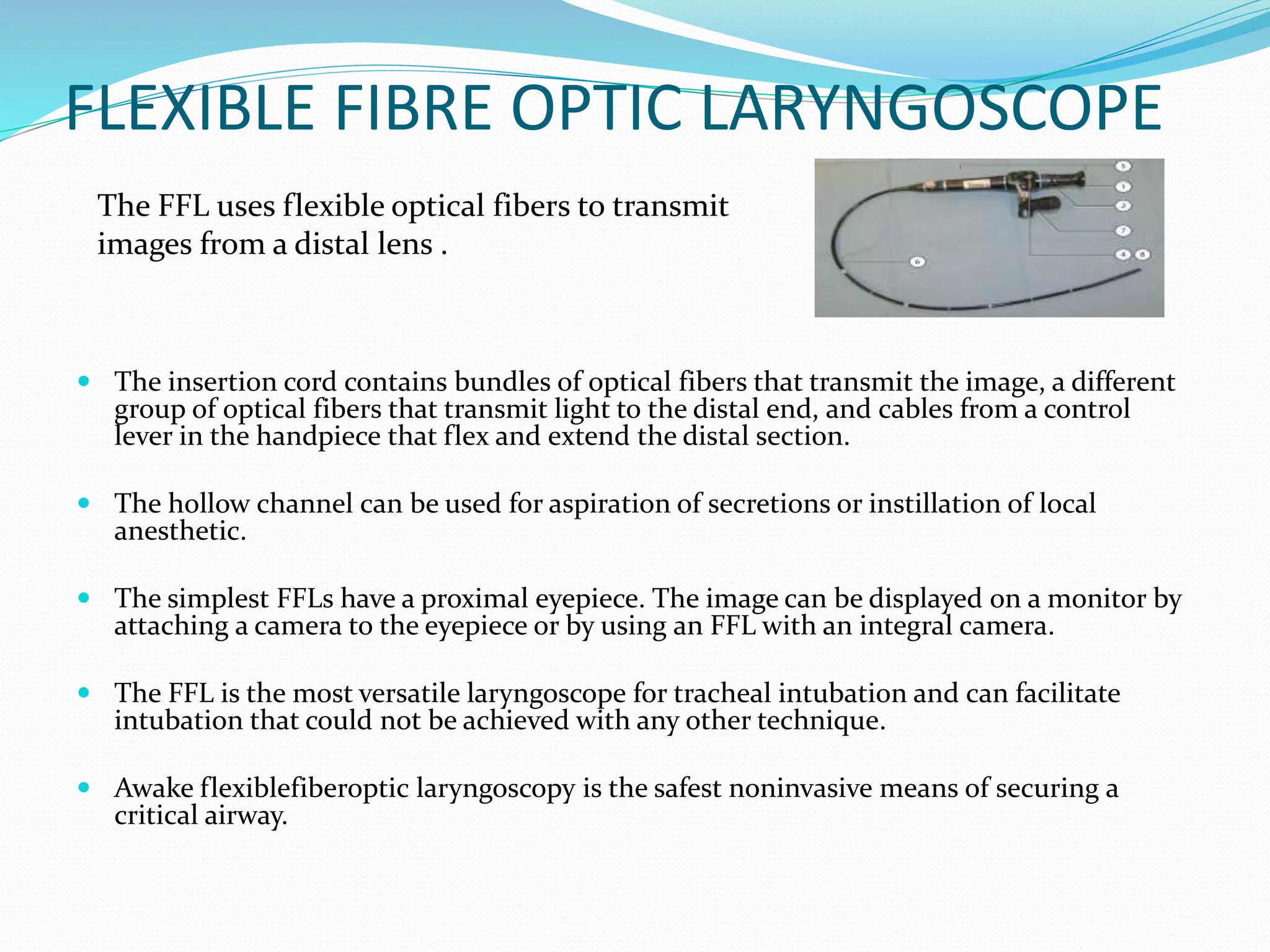 Video & fibreoptic laryngoscope | PPTX