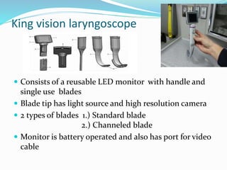 Video & fibreoptic laryngoscope | PPTX