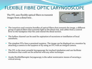 Video & fibreoptic laryngoscope | PPTX