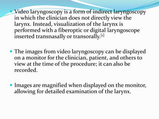Video & fibreoptic laryngoscope | PPTX