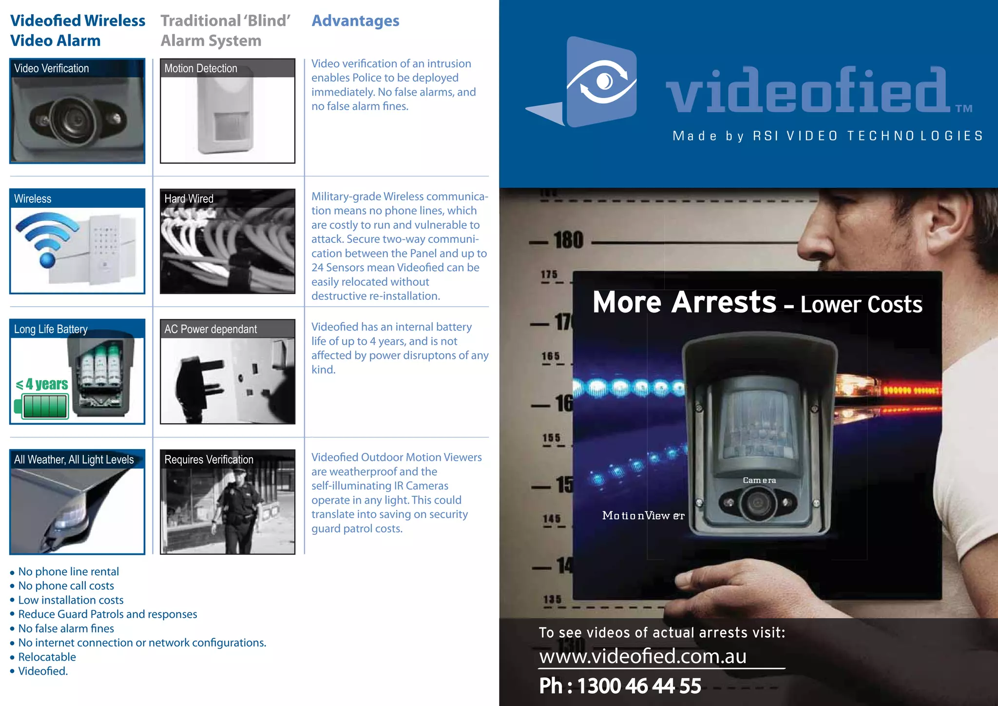 Videofied 'more arrests' flyer | PDF