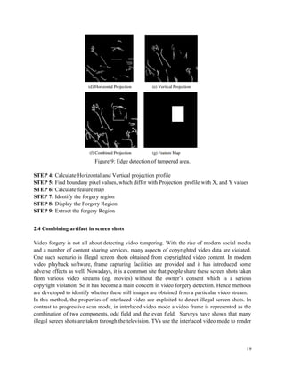 Video Forgery Detection: Literature review | PDF