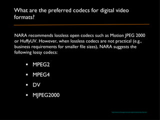 Video formats | PPT