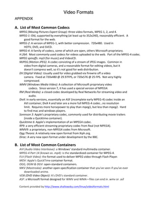 Video formats guide | PDF