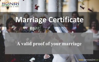 How to Apply for Marriage Certificate Online in India? | PPTX