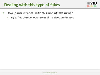 Presentation of the InVID tool for video fragmentation and reverse ...