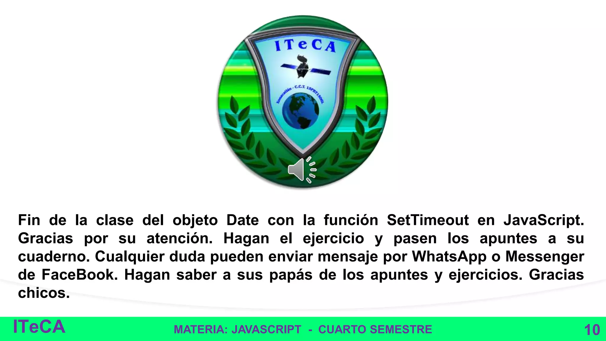 Función setTimeout en JavaScript | PPTX