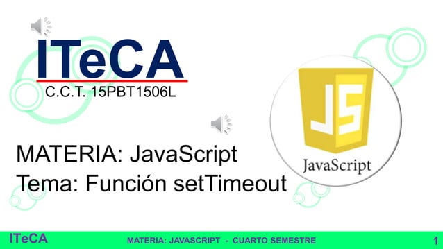 Función Settimeout En Javascript Ppt