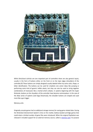 Video game accessory types | DOCX