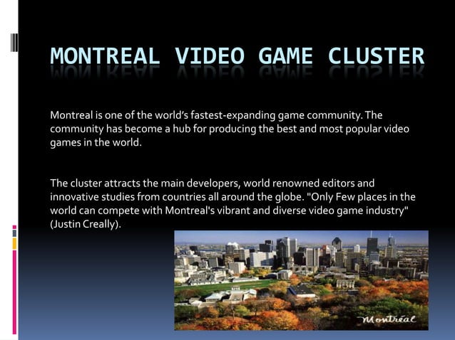 Video Game Clusters | PPT