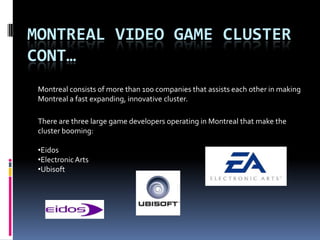 Video Game Clusters | PPTX