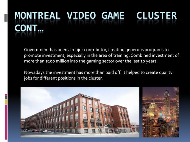 Video Game Clusters | PPT