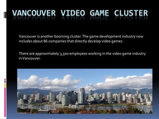 Video Game Clusters | PPTX