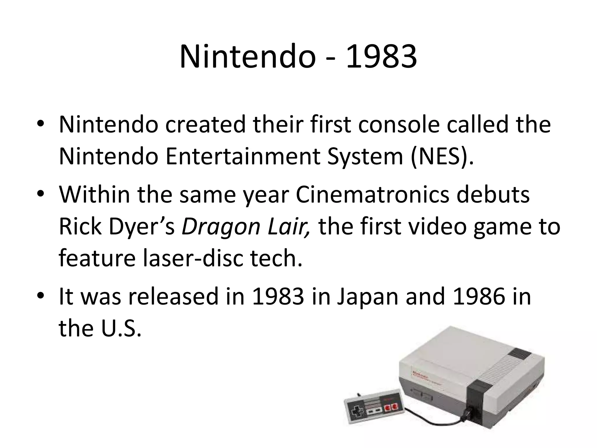 Video Game History Timeline | PPTX