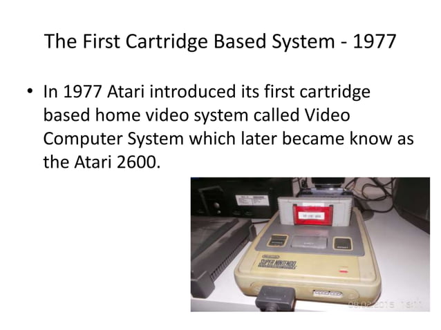 Video Game History Timeline | PPTX | Home Entertainment Systems ...