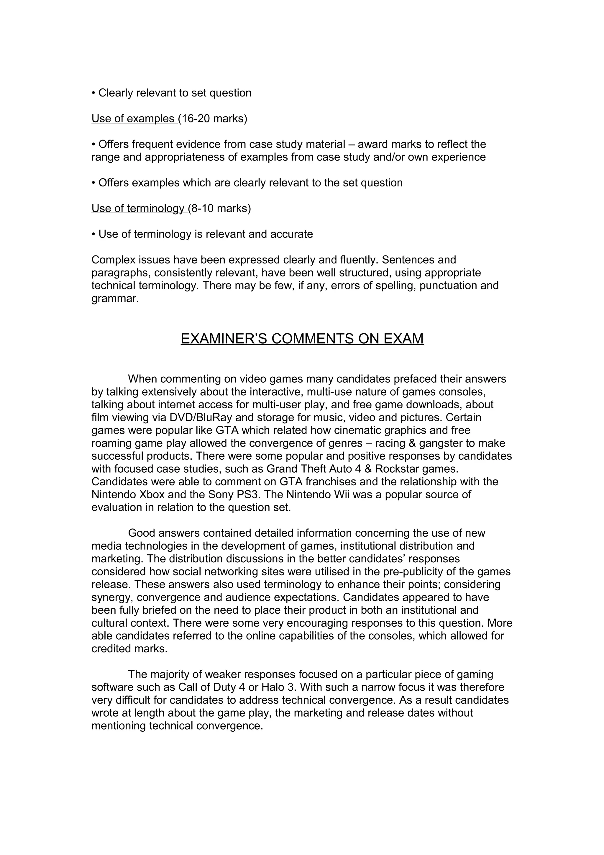 Video game industry essay structures | DOC