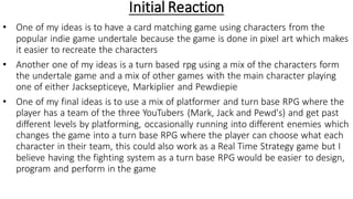 Video game initial plans | PDF