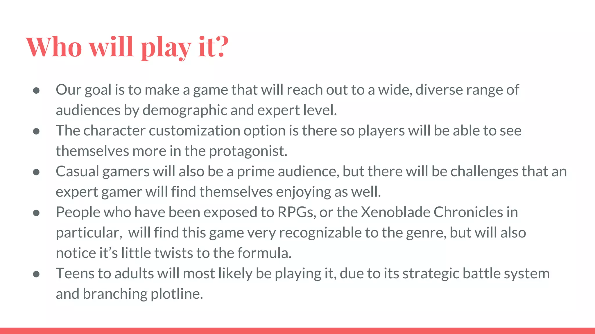 Video game pitch | PPT | Free Download