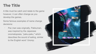 Video game proposal | PPTX | Video Game Genres | Video Gaming