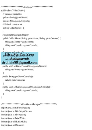 Video Game Database | PDF