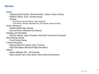 Video games: And introduction and overview | PPT