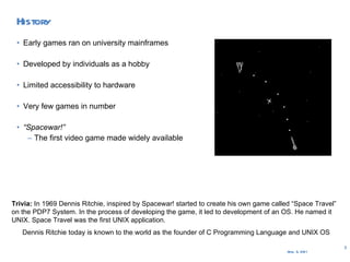 Video games: And introduction and overview | PPT