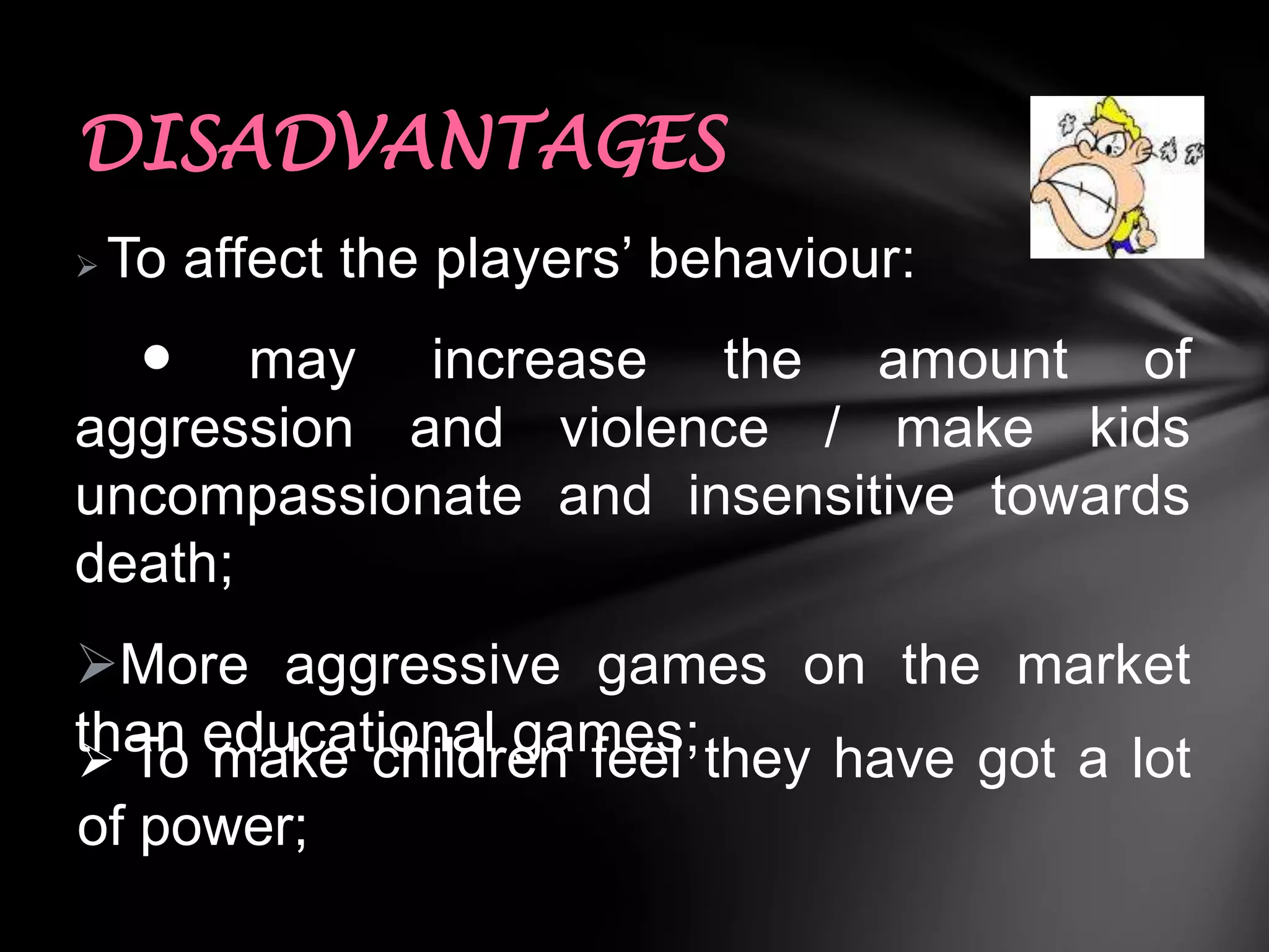 Video Games - advantages and disadvantages | PPTX