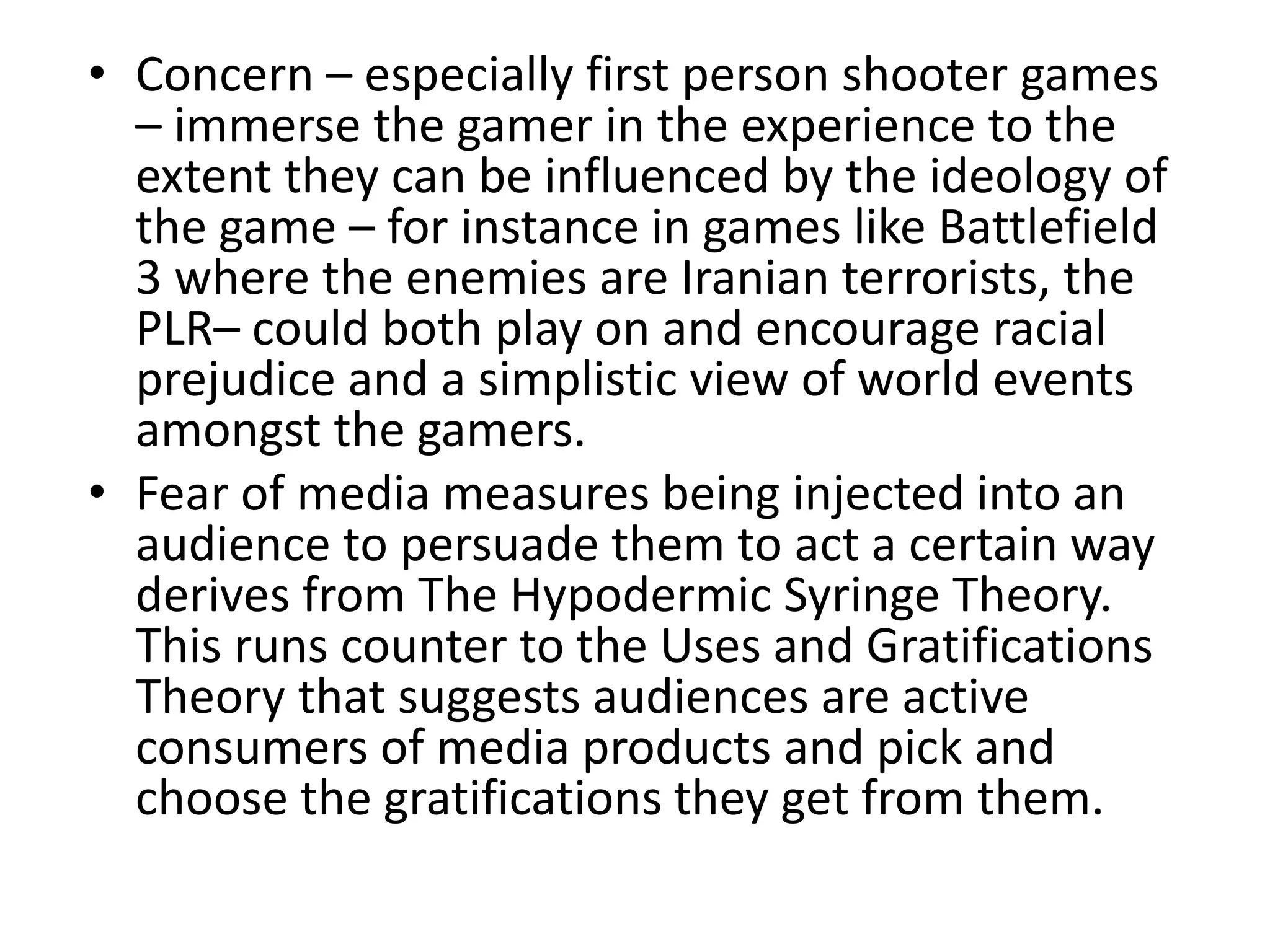 Video games and audience | PPTX