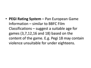 Video games and audience | PPT