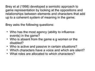 Video Games And Representation | PPT