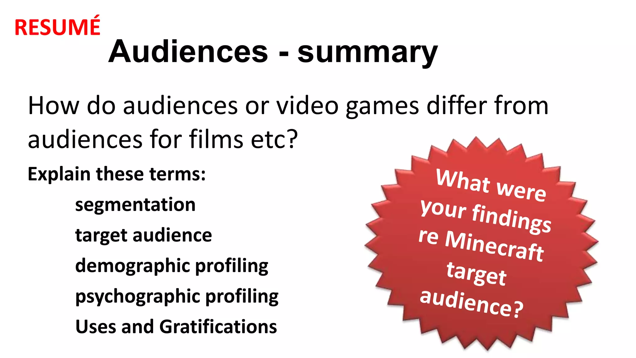 Video games audiences | PPT