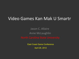 Video Games Can Make You Smarter | PPT