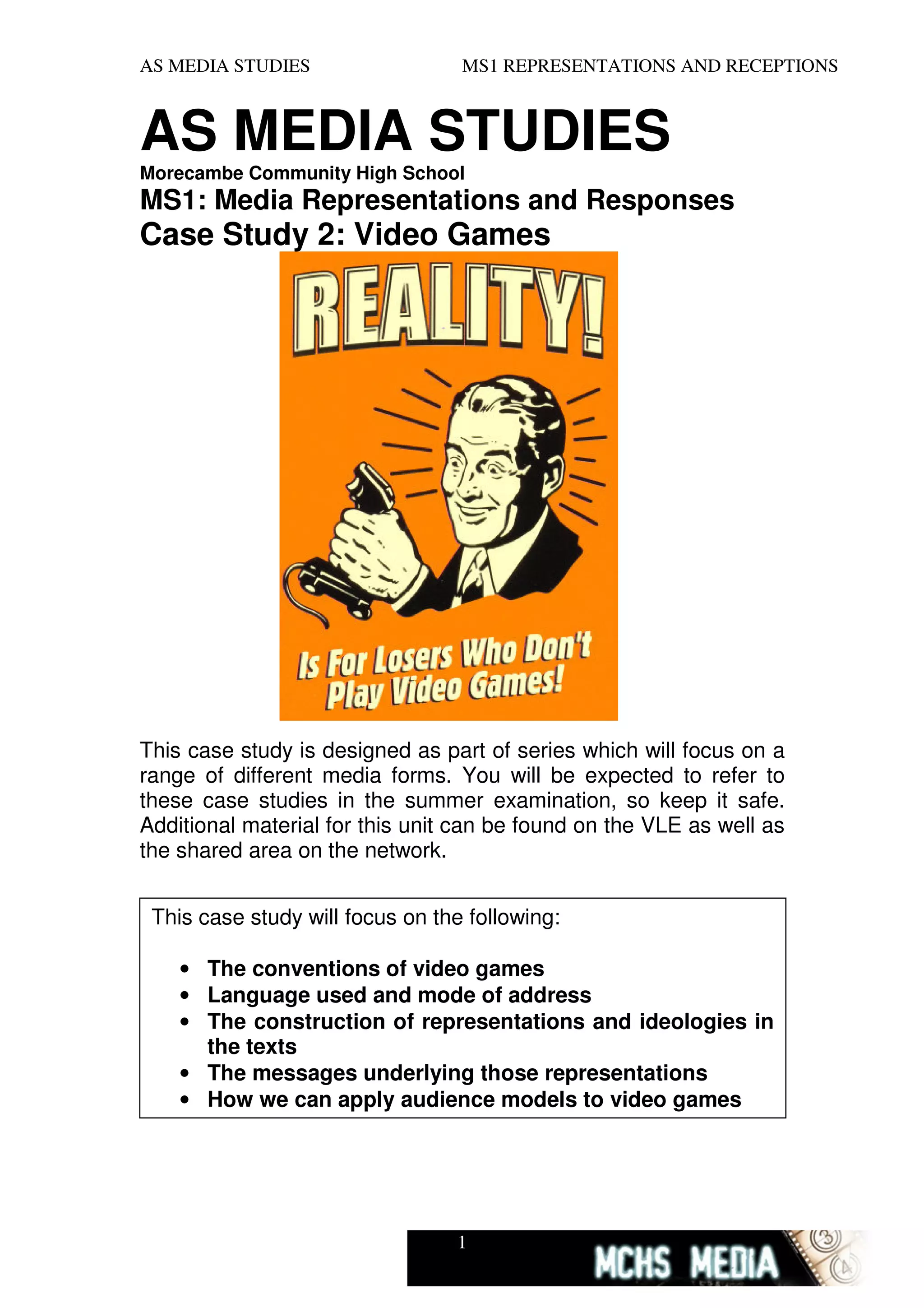 Video games case study | PDF