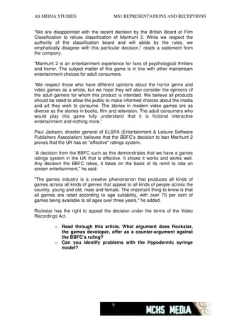 Video games case study | PDF