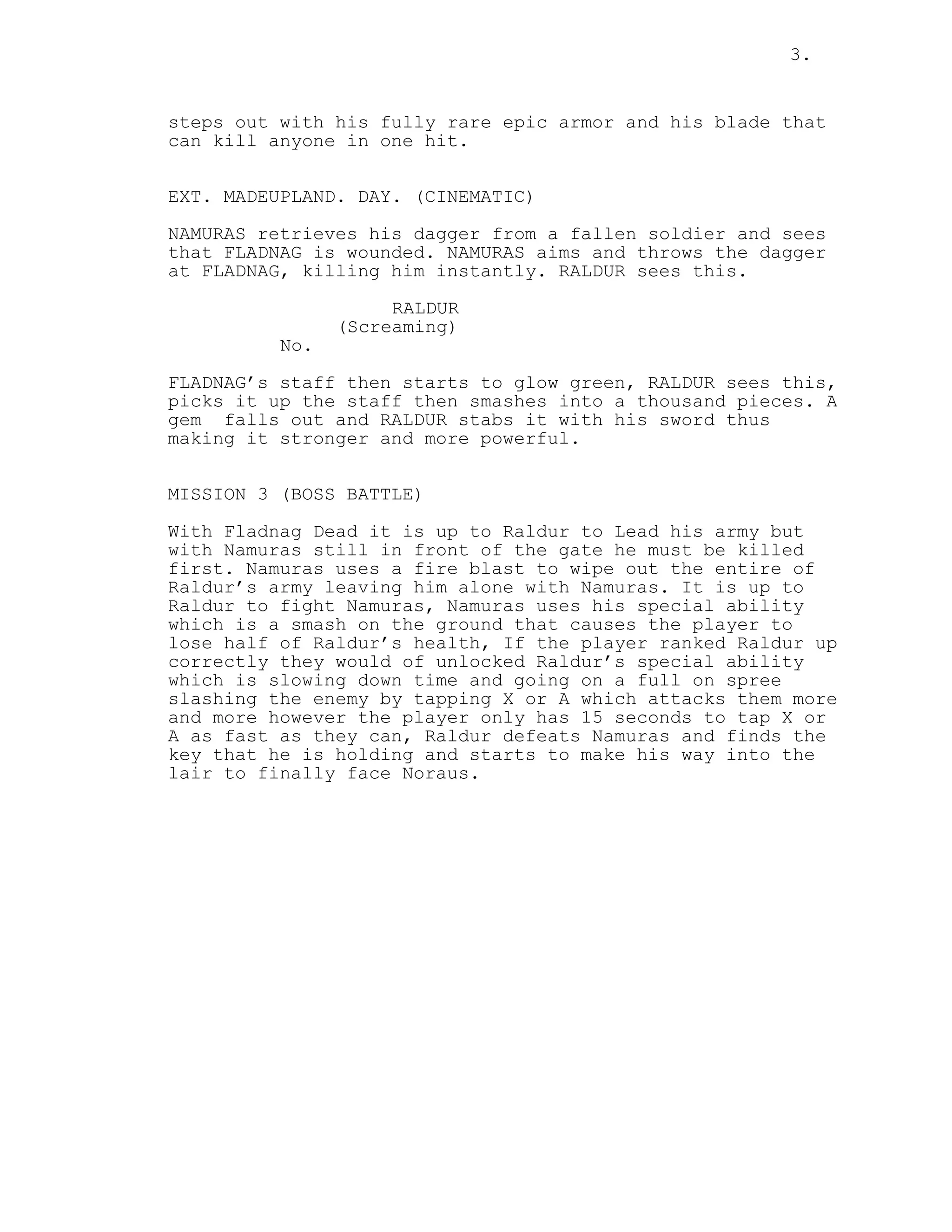 Video game screenplay | PDF